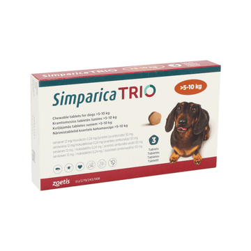 Buy Simparica Trio Chewable Tablets for Dogs from £28 - UK Pets